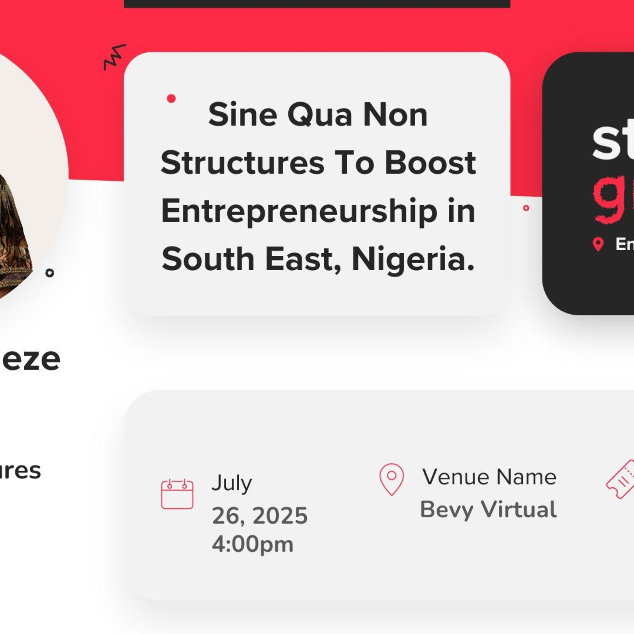 See We are hosting Gaius Chibueze aka Bitcoin Chief (Founder/CEO @EastSide Ventures) at Startup ...